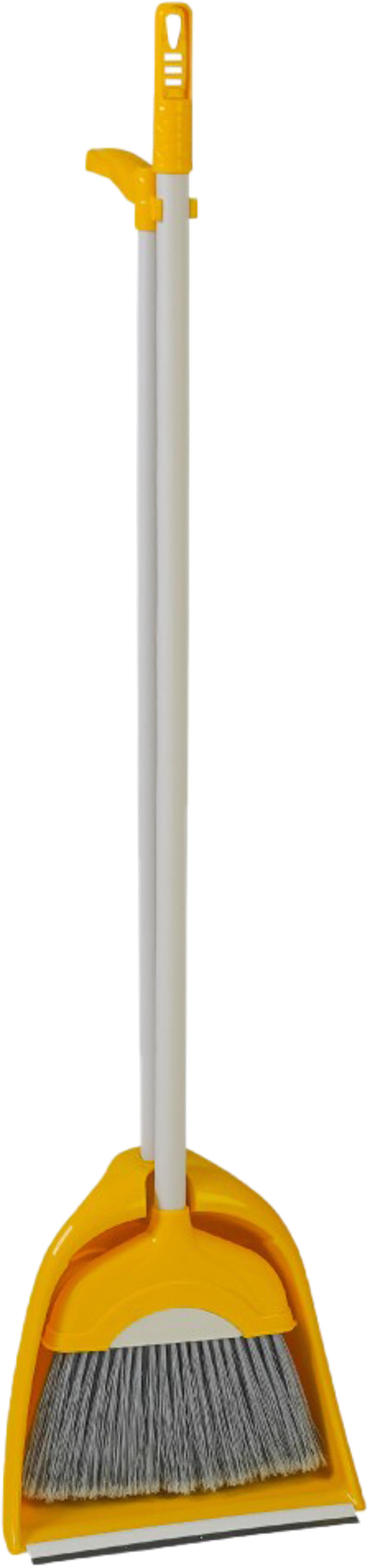 Szemétlapát-seprű szett 1100 mm sárga